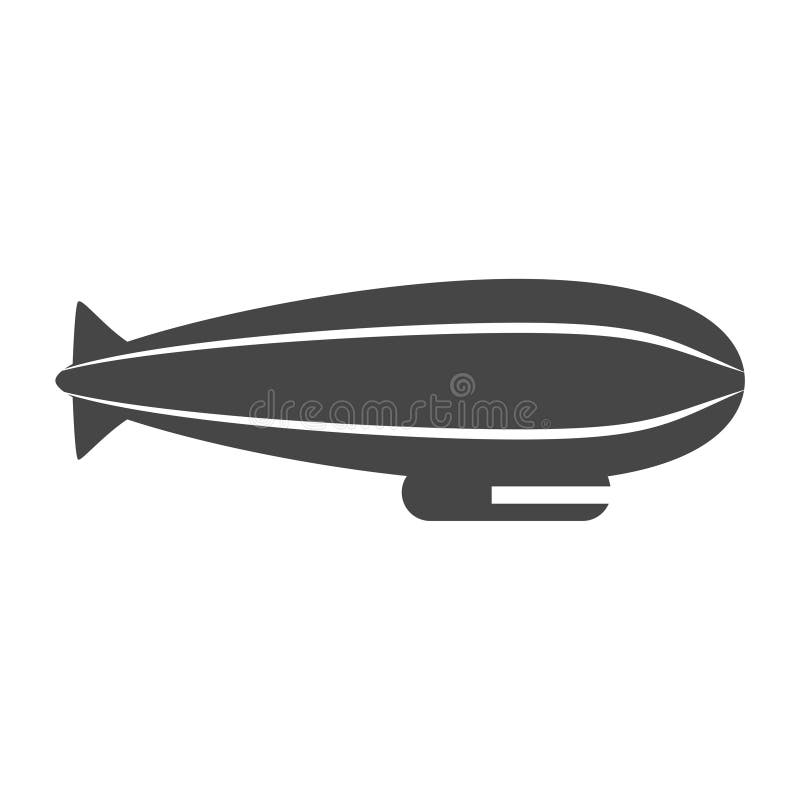 Airship Isolated on White Vector Stock Vector - Illustration of ...