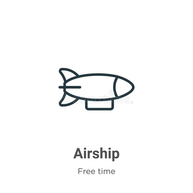 Airship Outline Stock Illustrations – 2,254 Airship Outline Stock ...