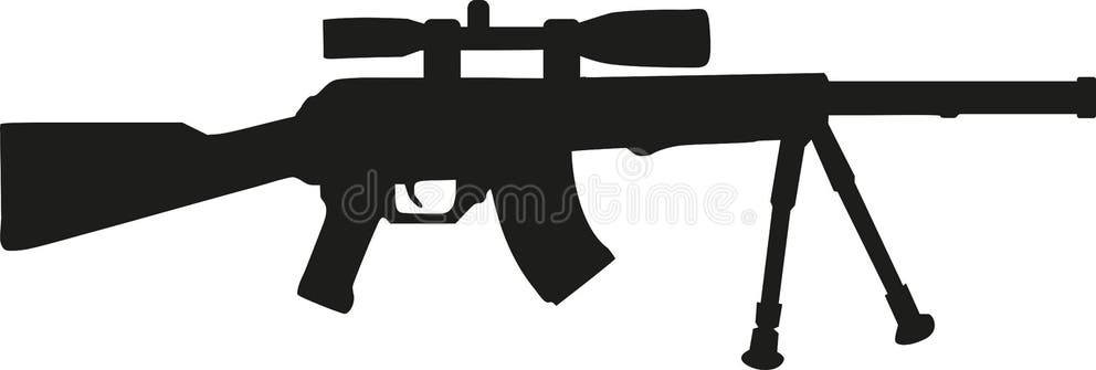 Airsoft gun stock vector. Illustration of logo, military - 85778729