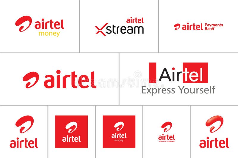 Airtel SIM Company Logo Vector Illustration Premium Quality Stock ...