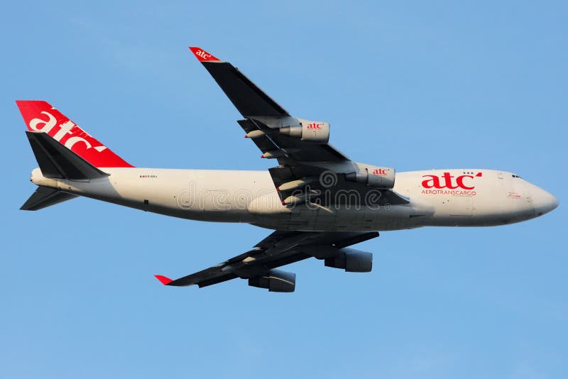 Airtranscargo, ATC on sky editorial image. Image of airplane - 236599070