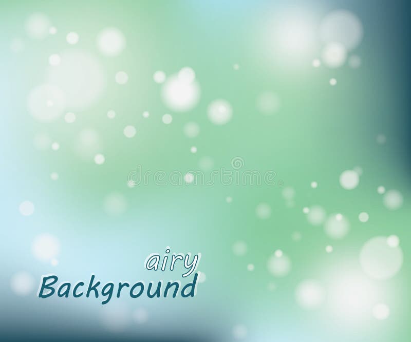 Airy Background with Circular Blur. Vector Abstract Illustration Stock ...