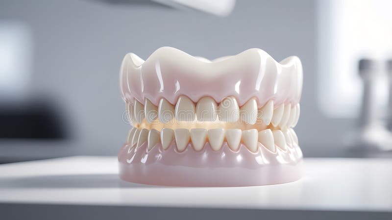 Airy Lab Scene Featuring a High-Quality 3D Printed Tooth Design Stock ...