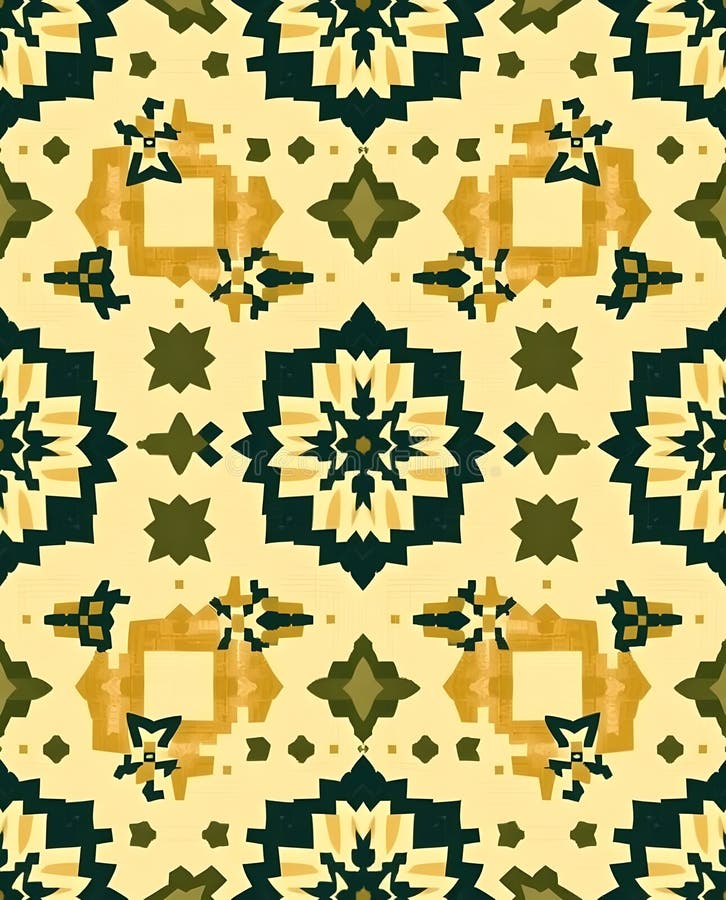 Airy Thai Geometric Mudmee in Soft Harmony, Seamless Pattern. Stock Illustration - Illustration ...