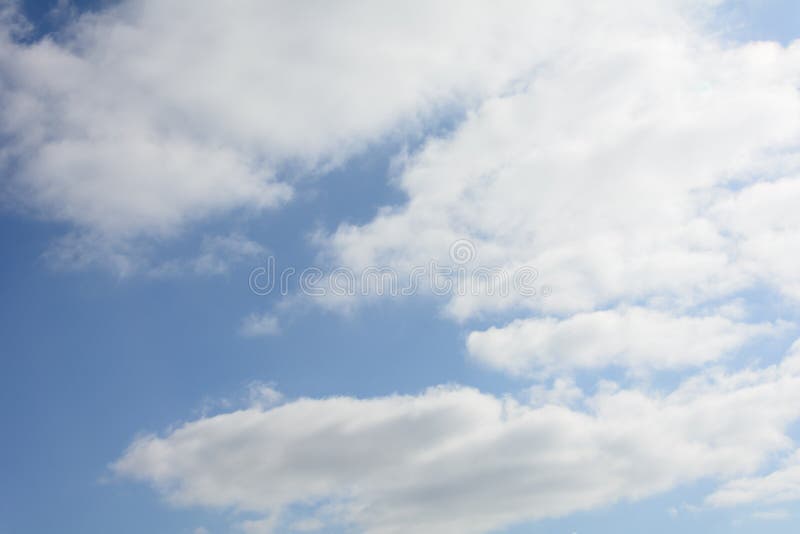 Airy White Clouds Against Bright Blue Sky. Abstract Background for Text ...
