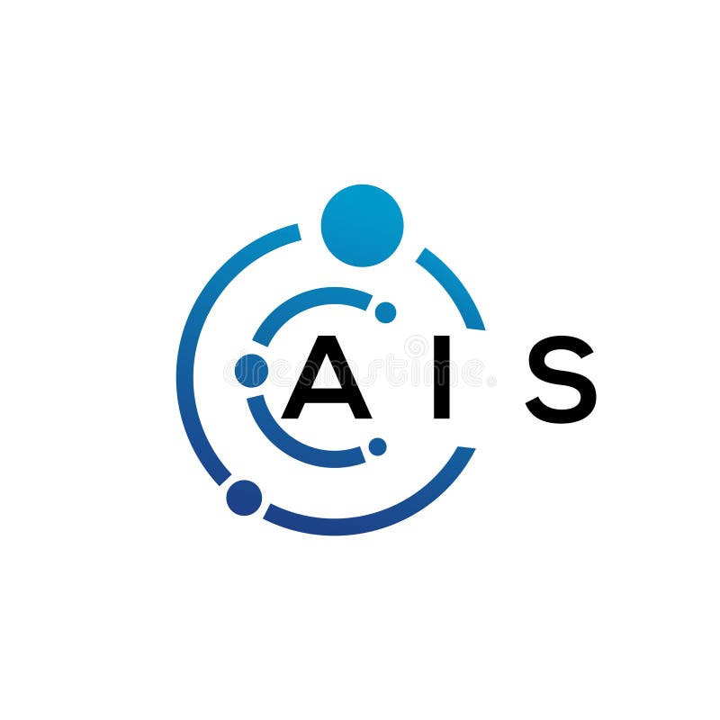 AIS Letter Logo Design on Black Background. AIS Creative Initials ...