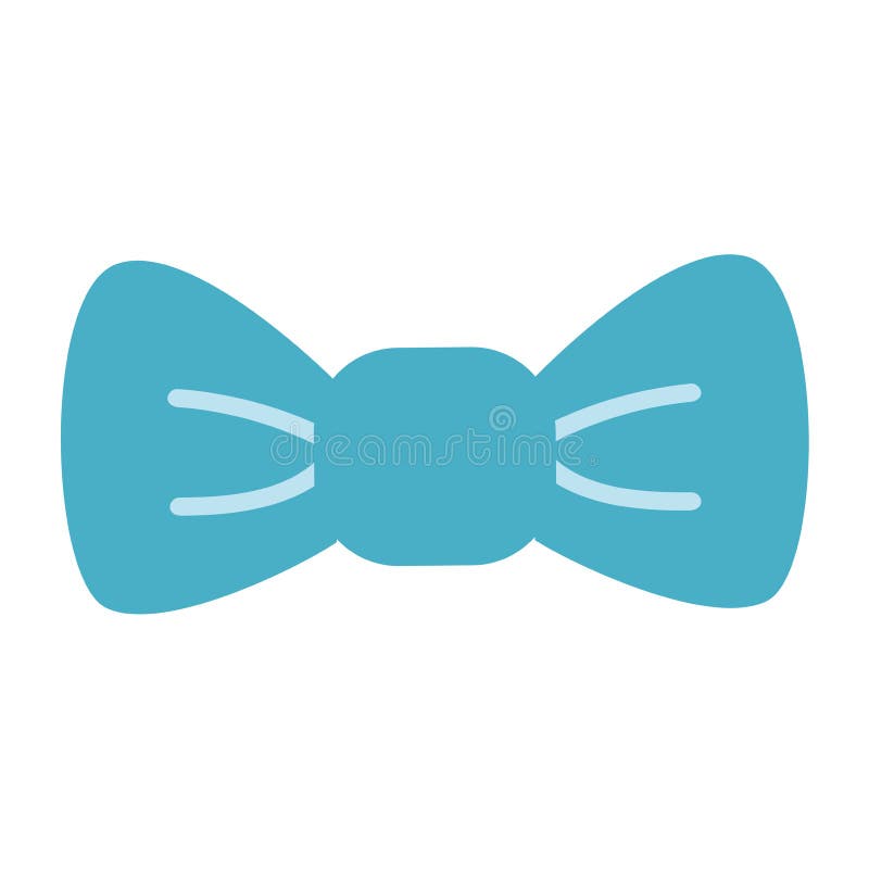 Aislado Azul Hipster Corbata Estilo De Dibujos Animados Ilustración del ...