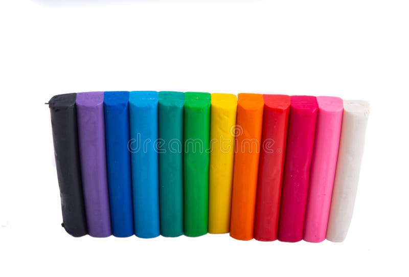 Aislado De Plasticina Coloreada Imagen de archivo - Imagen de rojo ...