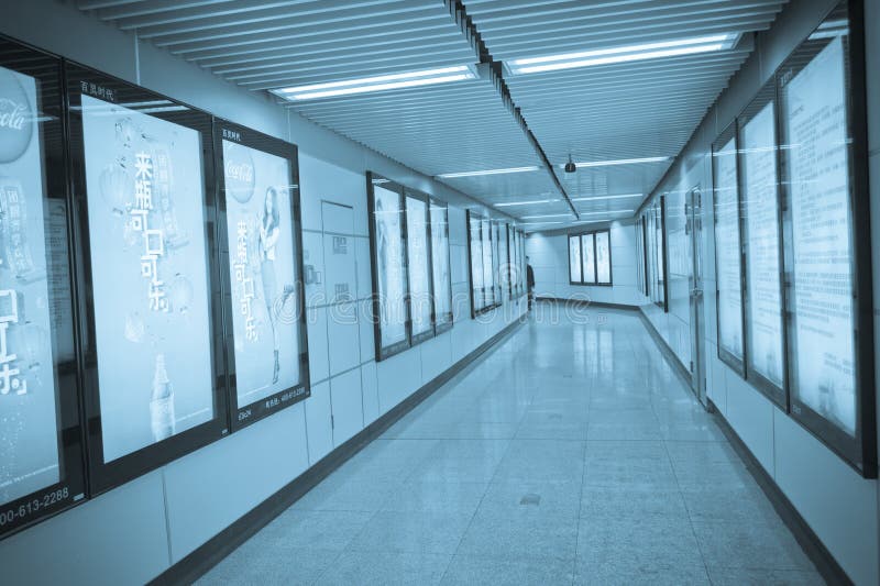 Aisle editorial stock photo. Image of corridor, long - 18927478