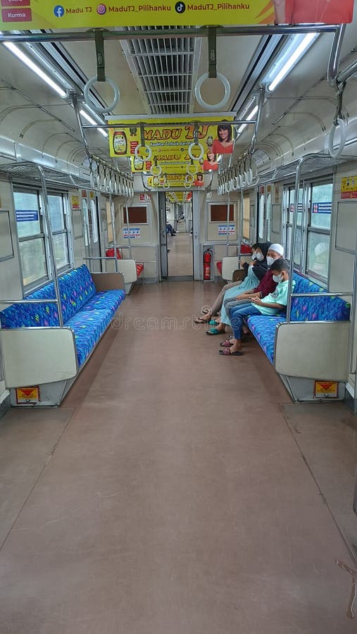 Aisle in a Commuter Line Train Carriage Editorial Stock Photo - Image ...