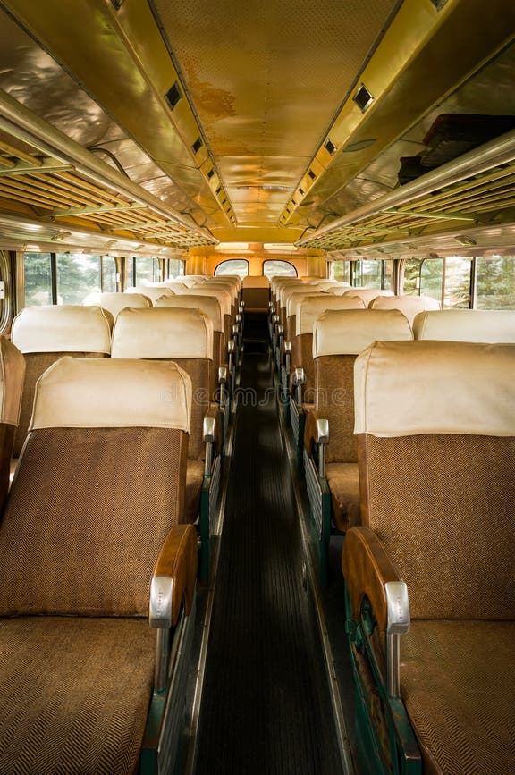 Aisle Going to Back of Bus stock image. Image of inside - 402916009