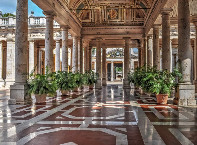 Fountain with the Rinfresco Water in Tettuccio Terme Spa in Montecatini ...