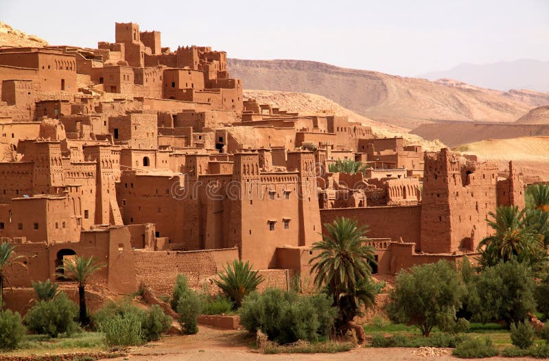 Ait Benhaddou, Moroccan Ancient Fortress Stock Image - Image of desert ...