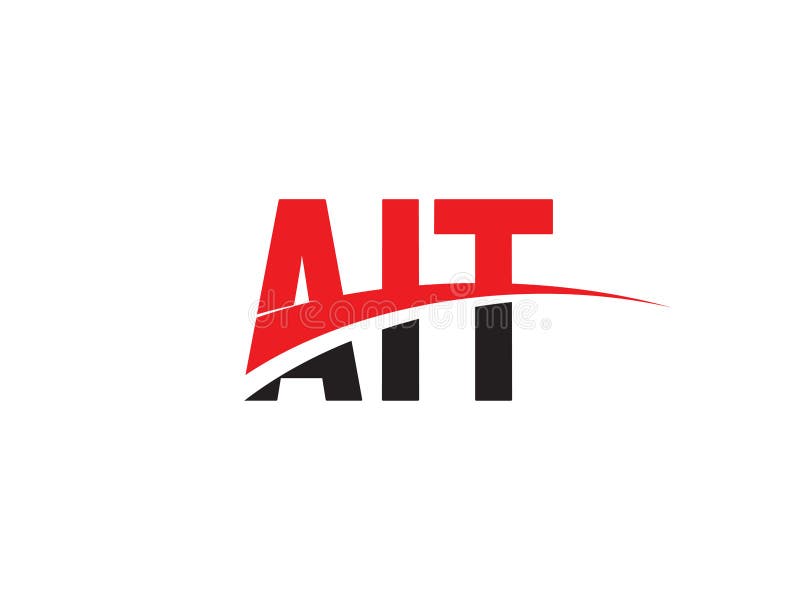 AIT Letter Initial Logo Design Vector Illustration Stock Vector ...