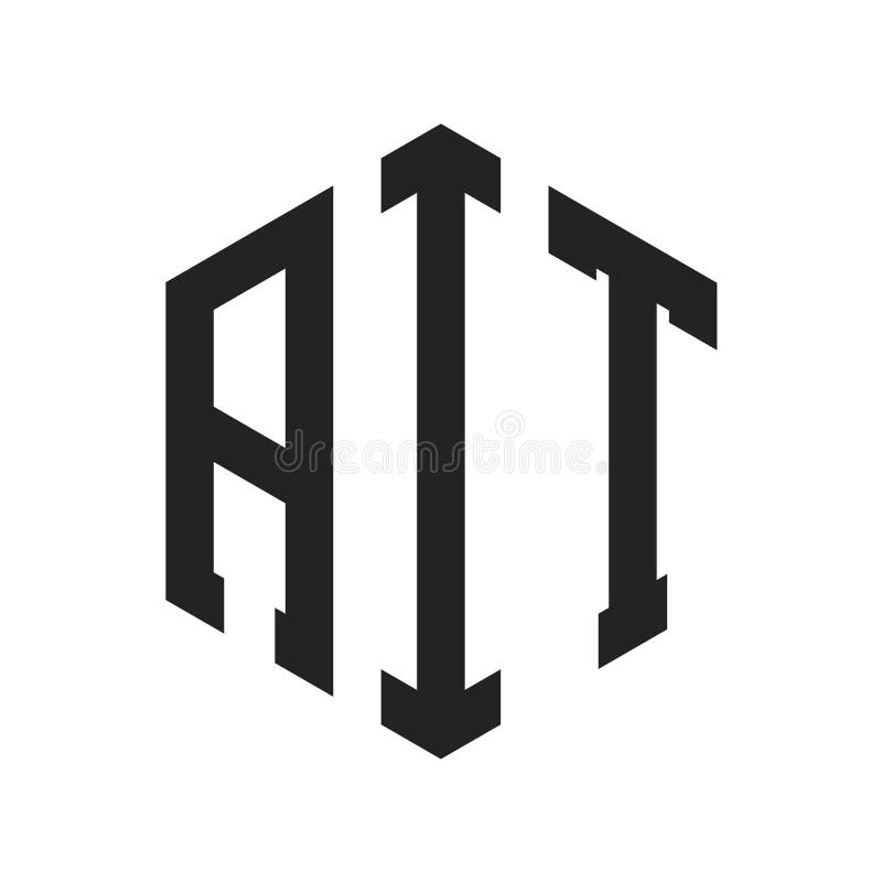 AIT Logo Design. Initial Letter AIT Monogram Logo Using Hexagon Shape ...