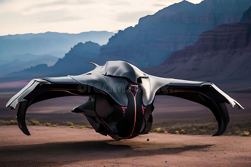 Winged Wraith a Solo Flying Bike with a Unique Wing Design and a Stock ...