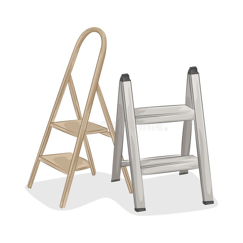 A Ladder Consisting of Two Long Vertical Legs Connected by Equidistant ...