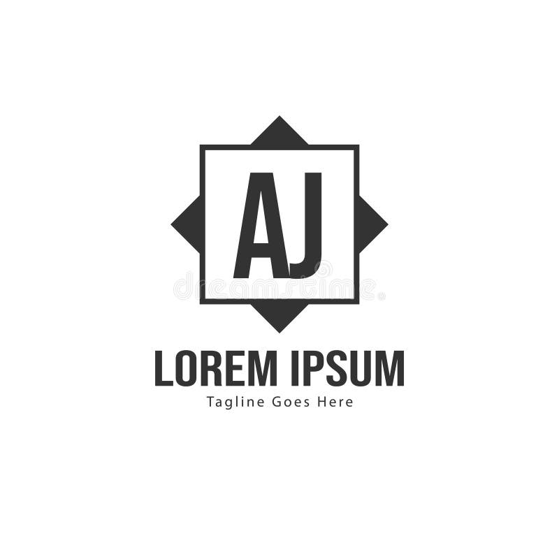 AJ Letter Logo Design. Creative Modern AJ Letters Icon Illustration ...
