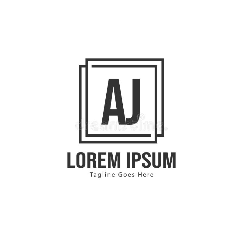 AJ Letter Logo Design. Creative Modern AJ Letters Icon Illustration ...