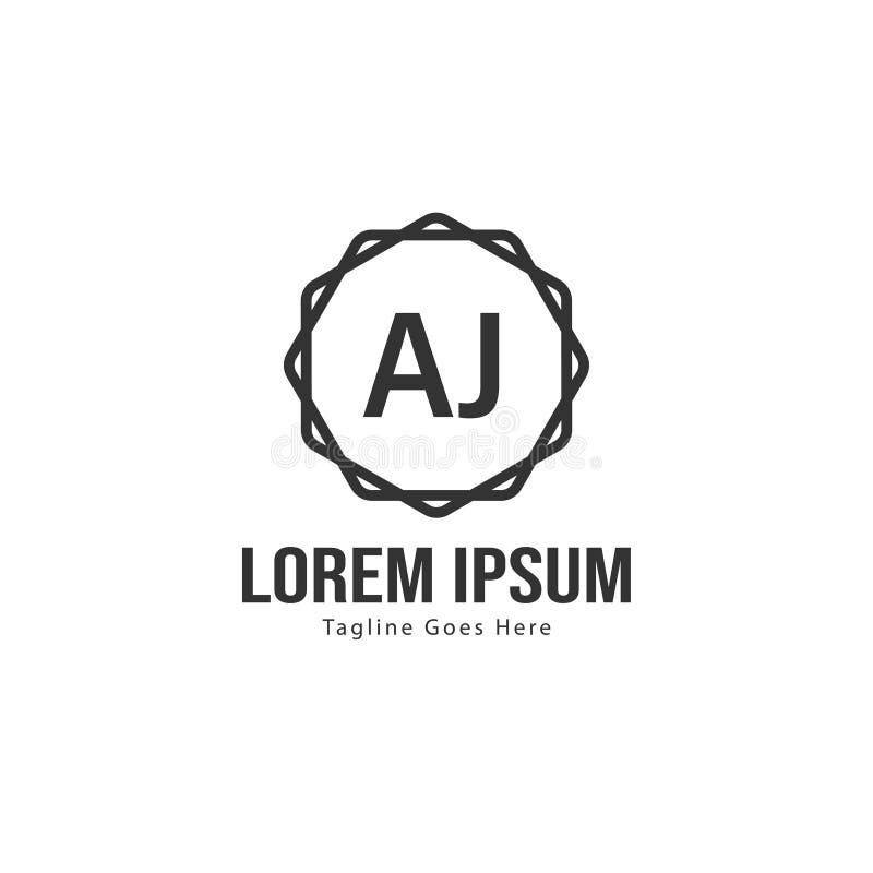 AJ Letter Logo Design. Creative Modern AJ Letters Icon Illustration ...