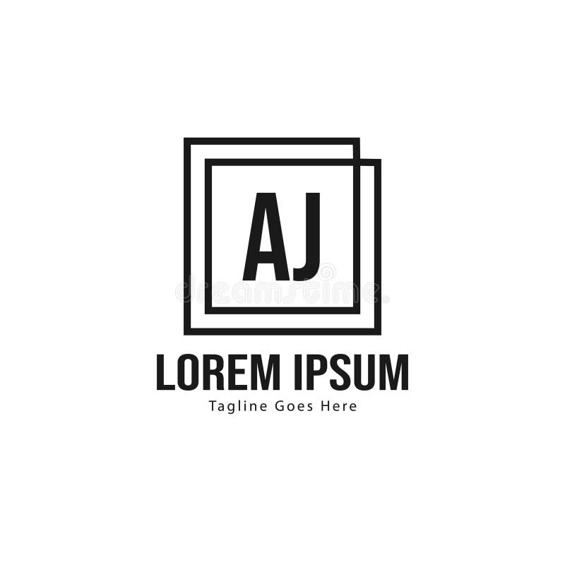 AJ Letter Logo Design. Creative Modern AJ Letters Icon Illustration ...