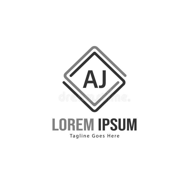 AJ Letter Logo Design. Creative Modern AJ Letters Icon Illustration ...