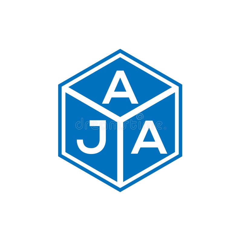 AJA Letter Logo Design on Black Background. AJA Creative Initials ...