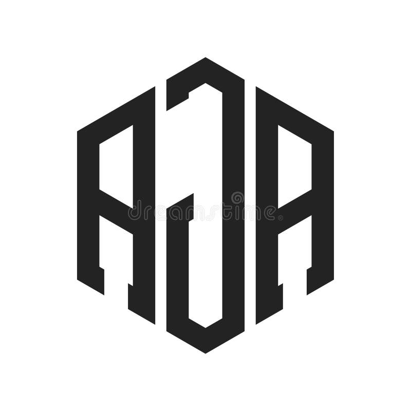 AJA Logo Design. Initial Letter AJA Monogram Logo Using Hexagon Shape ...