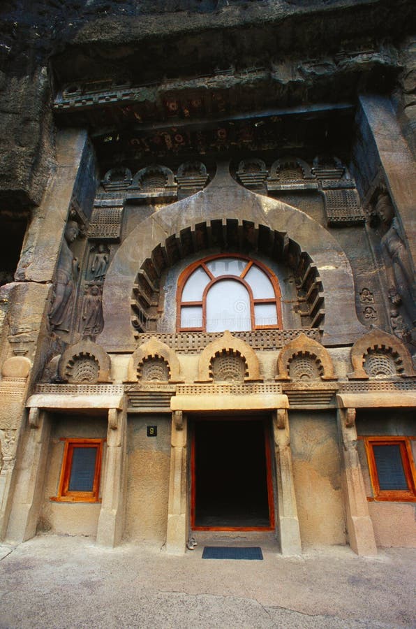 Indian Rock Cut Buddhist Cave Ajanta Caves 9 Maharashtra India ...
