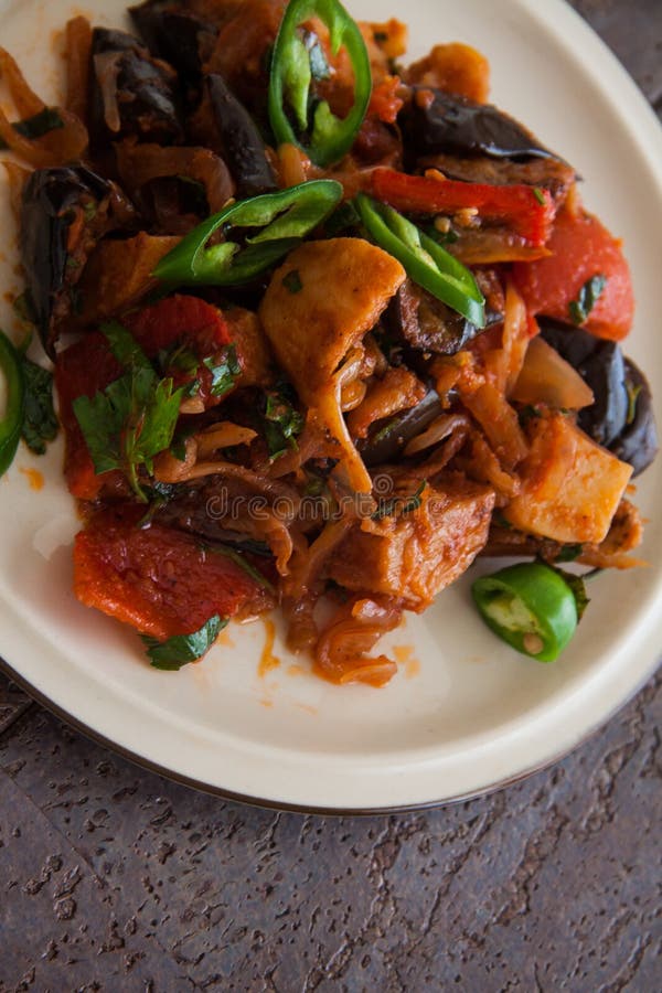 Ajapsandali stock image. Image of stew, baked, ajapsandali - 74073807