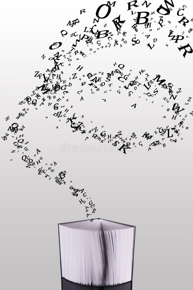 Letters Flying Open Book Stock Illustrations – 482 Letters Flying Open ...