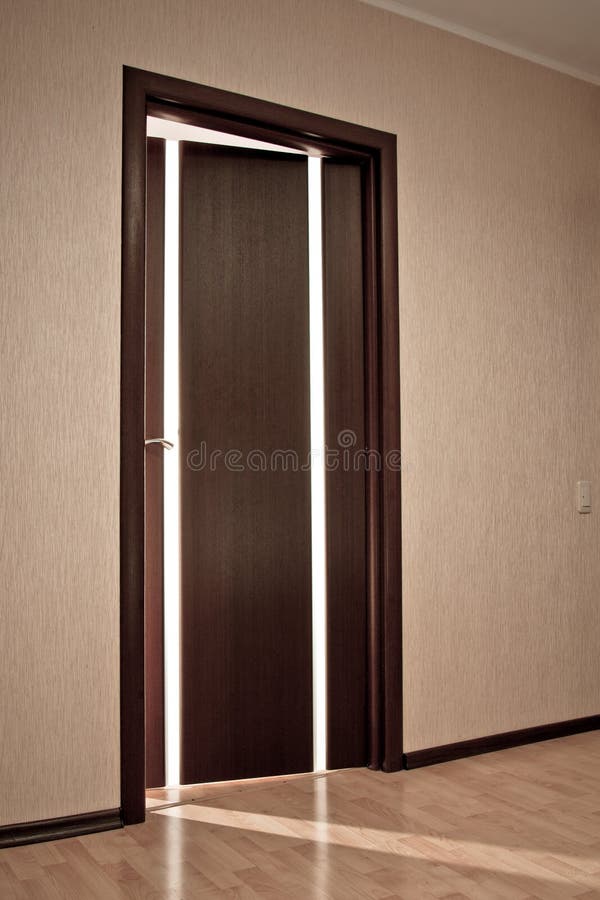 Ajar door stock photo. Image of wall, floor, laminated - 13025024