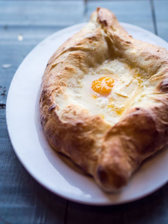 Ajaruli khachapuri stock image. Image of meal, ajariani - 37812547