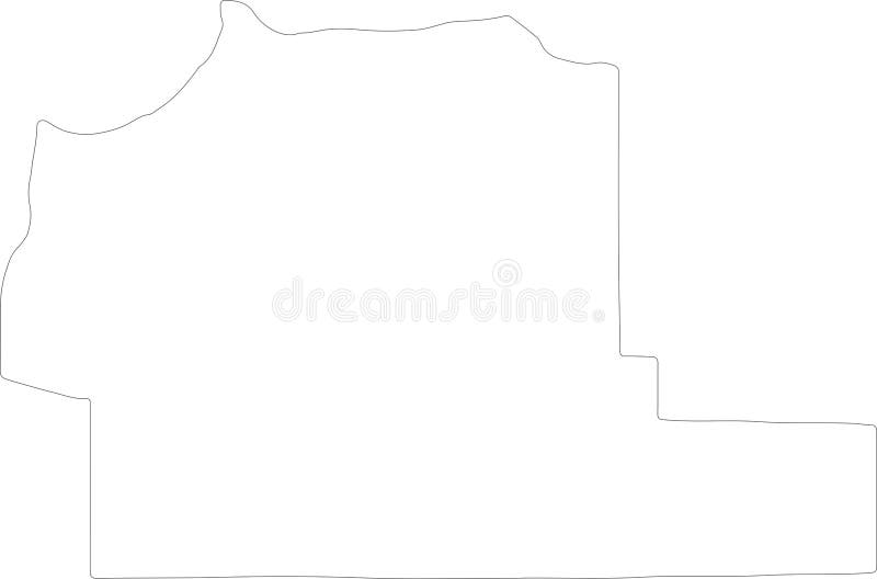 Ajdabiya Libya outline map stock vector. Illustration of geography ...