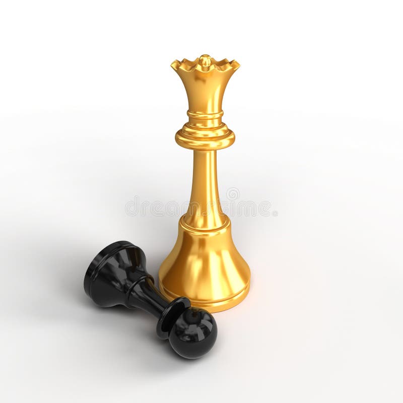Rey Del Ajedrez De La Inclinación Stock de ilustración - Ilustración de ...