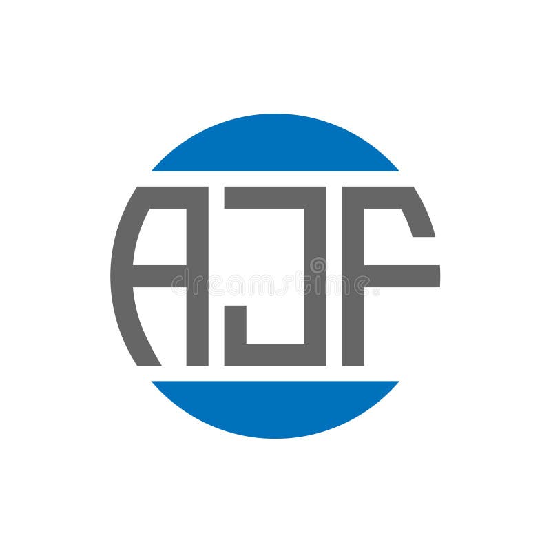 AJF Letter Logo Design on White Background. AJF Creative Initials ...