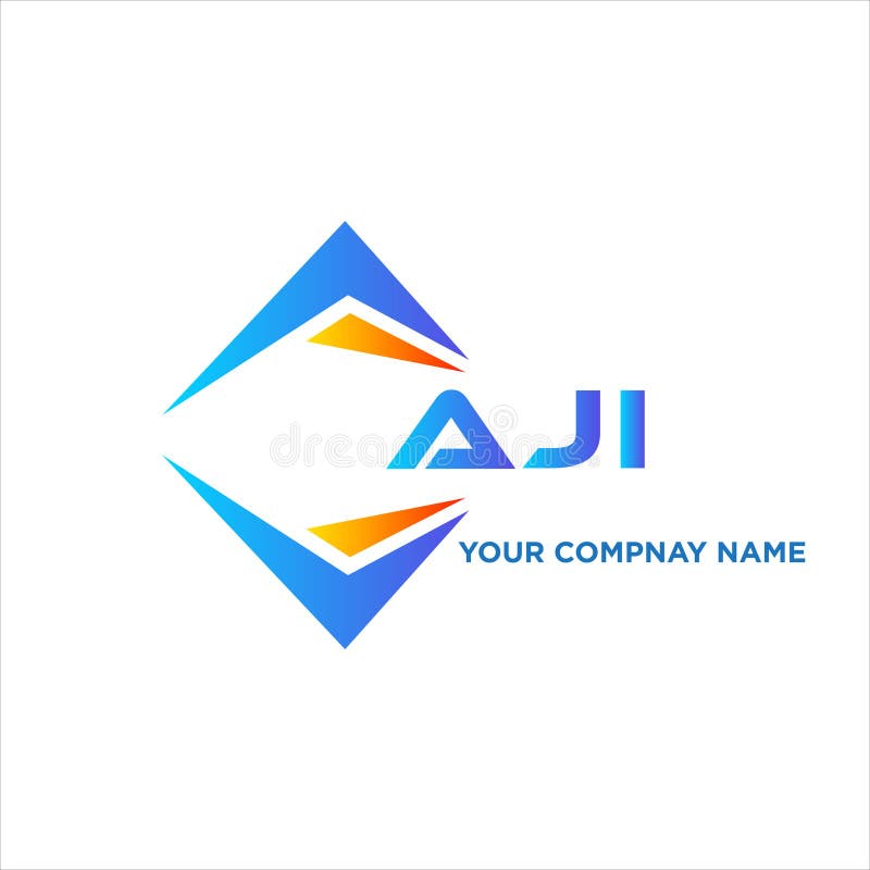 AJI Abstract Technology Logo Design on White Background. AJI Creative ...