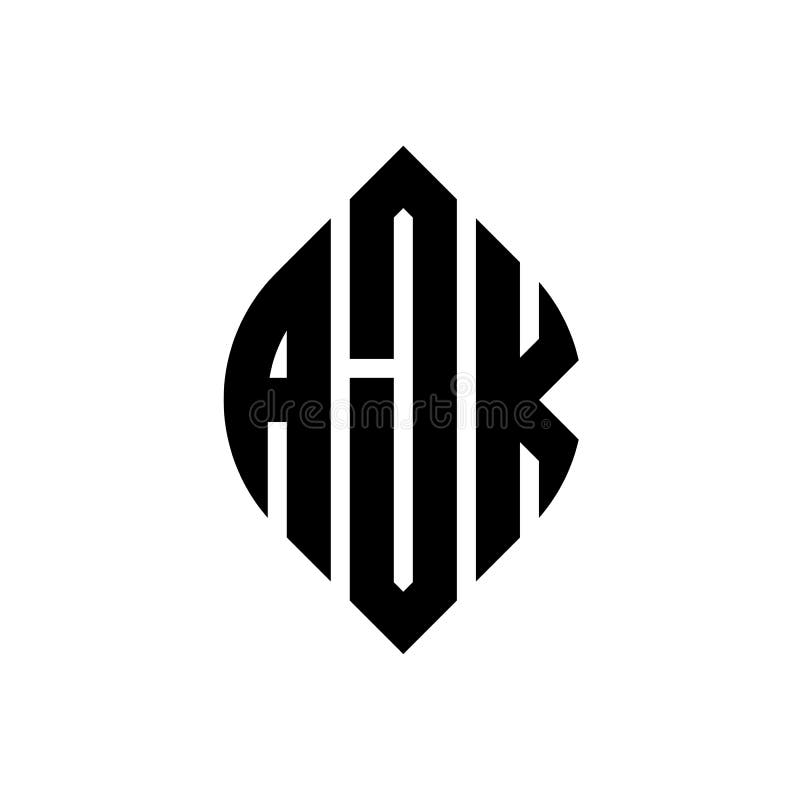 Ajk Circle Emblem Abstract Monogram Stock Illustrations – 3 Ajk Circle ...