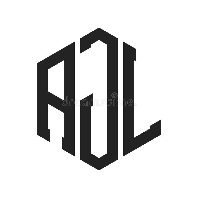 AJL Logo Design. Initial Letter AJL Monogram Logo Using Hexagon Shape ...