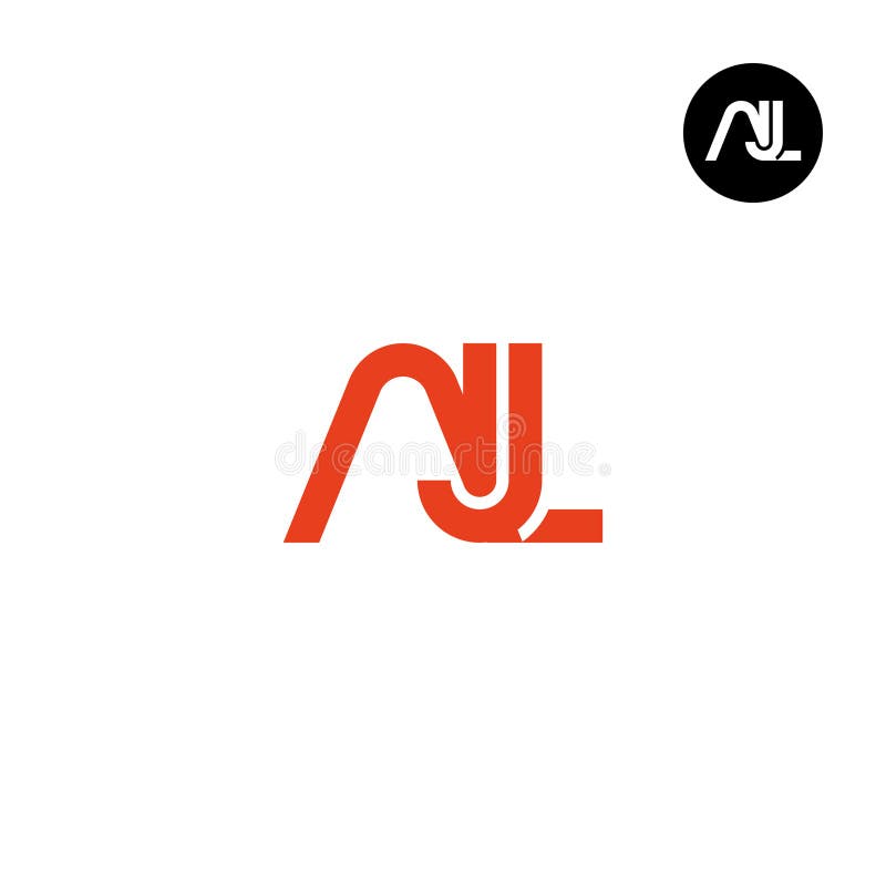 AJL Logo Letter Monogram Design Stock Vector - Illustration of brand ...
