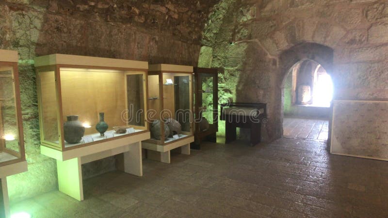 Exhibits Inside Petra Visitor Center, Jordan Stock Footage - Video of ...