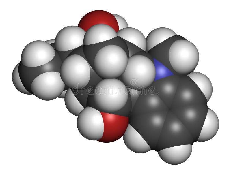 Ajmaline Antiarrhytmic Agent Molecule. Skeletal Formula Stock Vector ...