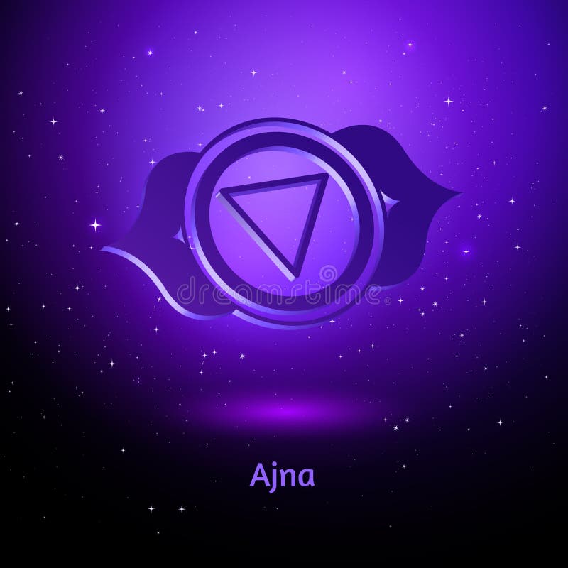 Ajna chakra stock vector. Illustration of center, holistic - 52380582