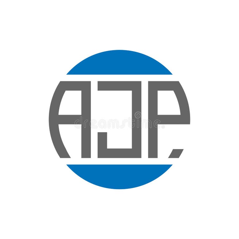 AJP Letter Logo Design on White Background. AJP Creative Initials ...