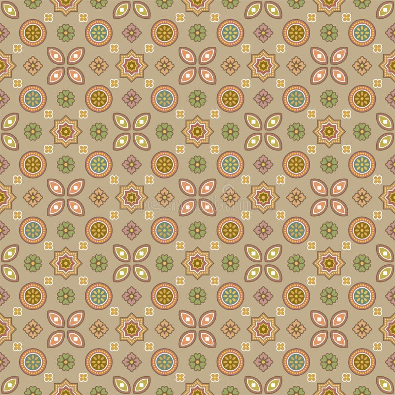 Sindhi Ajrak Pattern stock vector. Illustration of element - 38813003