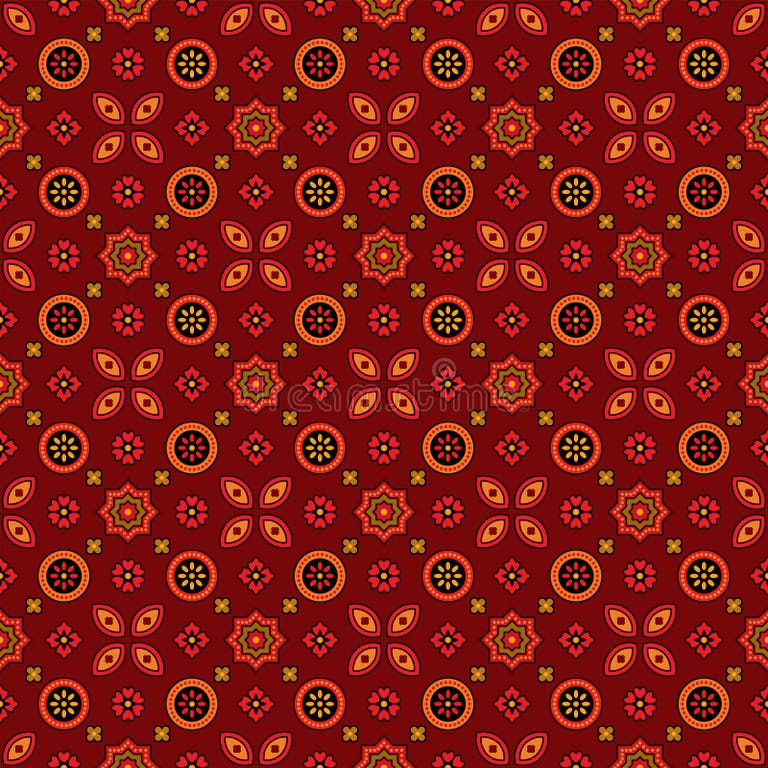 Sindhi Ajrak Pattern Stock Illustrations – 119 Sindhi Ajrak Pattern ...