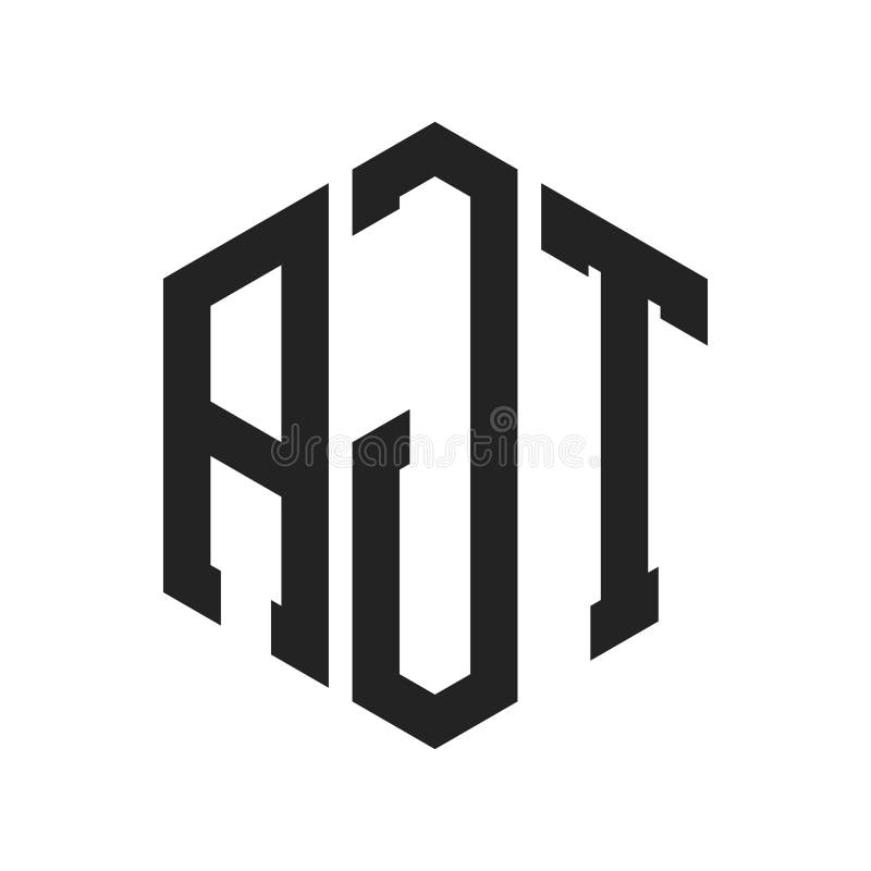 AJT Logo Design. Initial Letter AJT Monogram Logo Using Hexagon Shape ...