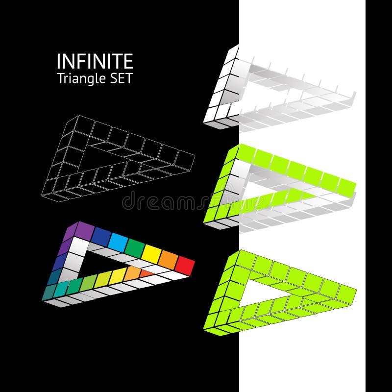 Triângulo Infinito Com Todo O Símbolo De Vista Do Olho Ilustração do ...