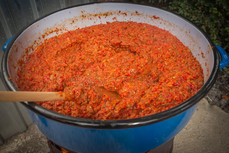 Ajvar stock image. Image of delicious, eggplant, gourmet - 65687037