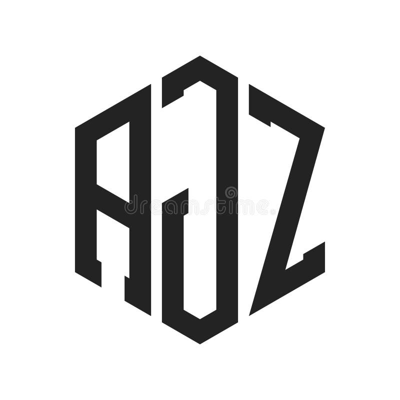 AJZ Logo Design. Initial Letter AJZ Monogram Logo Using Hexagon Shape ...